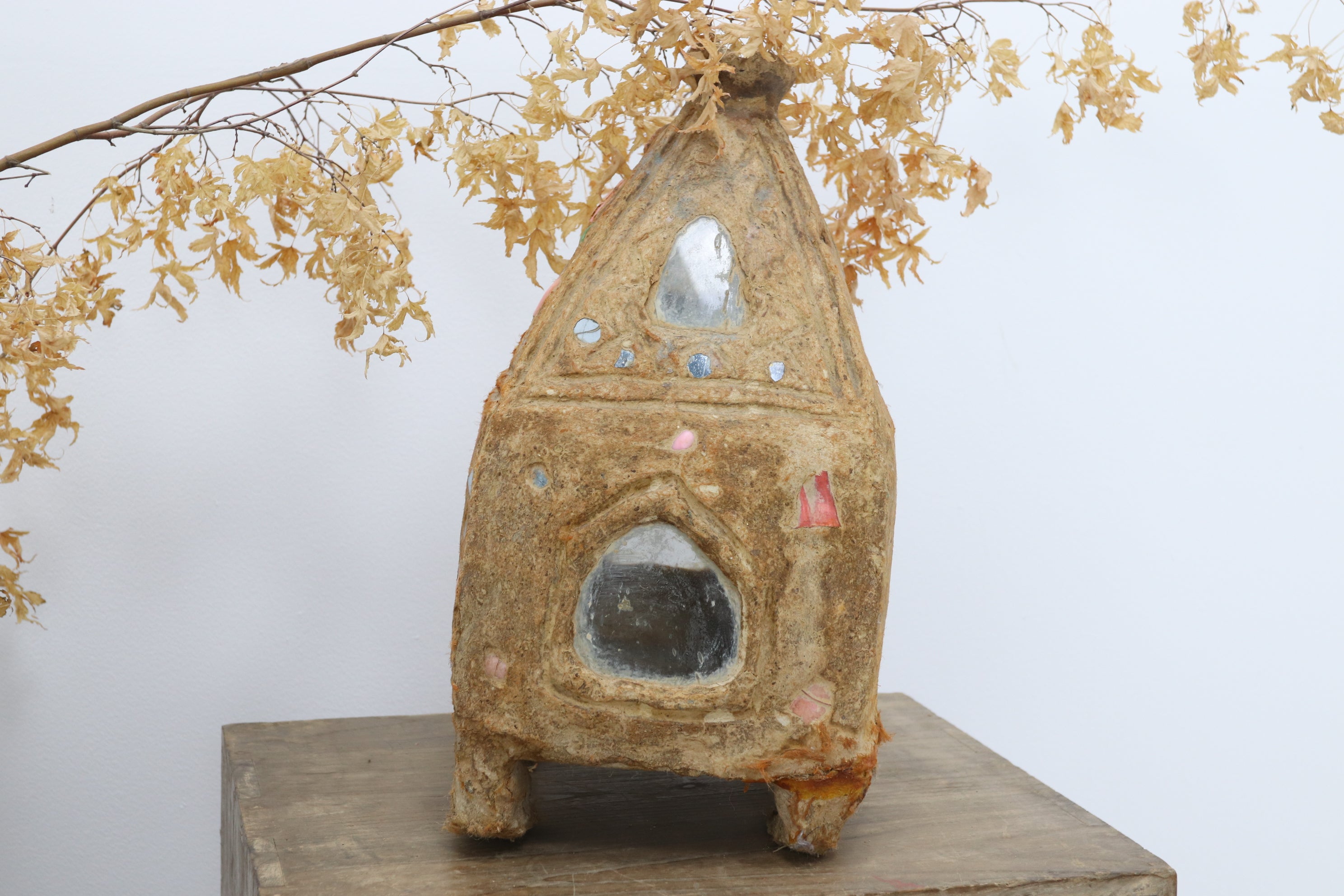 Indian Ceramic Embedded Paper Mache Shrine – Apeman Interiors
