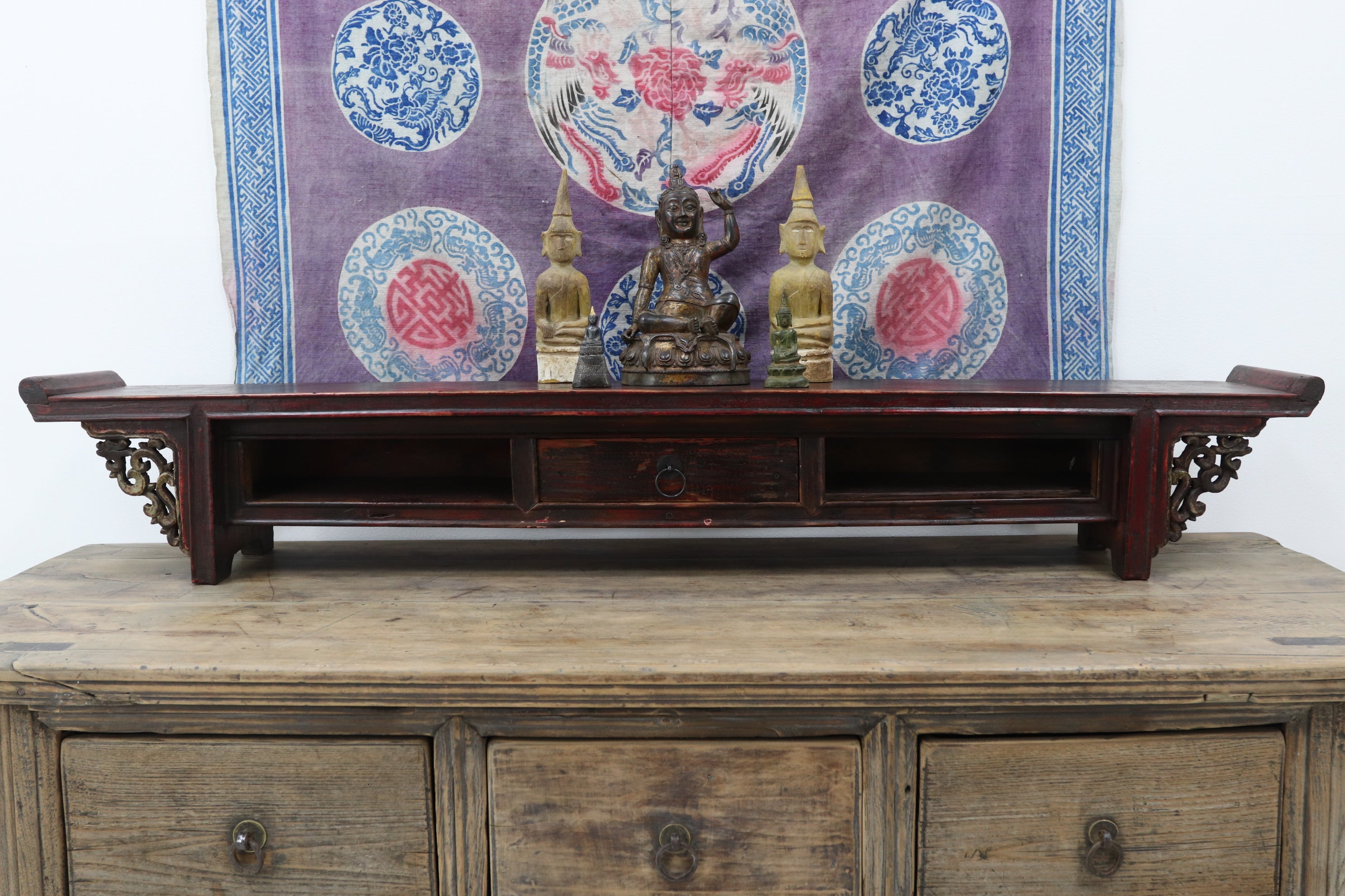 Chinese Tabletop Lacquered Altar Table With Single Draw – Apeman Interiors