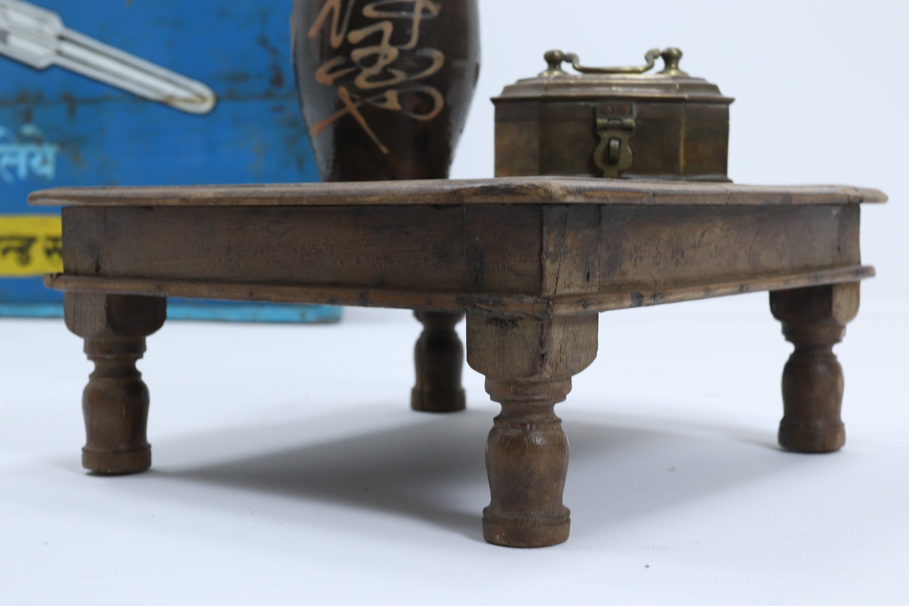 Early 20th Century Indian Bajot Table From Rajasthan (3) – Apeman Interiors