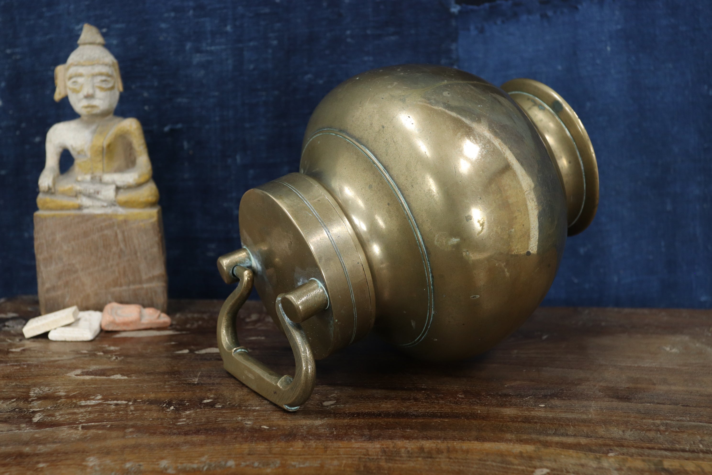 19th Century Solid Brass Indian Holy Water Pot – Apeman Interiors