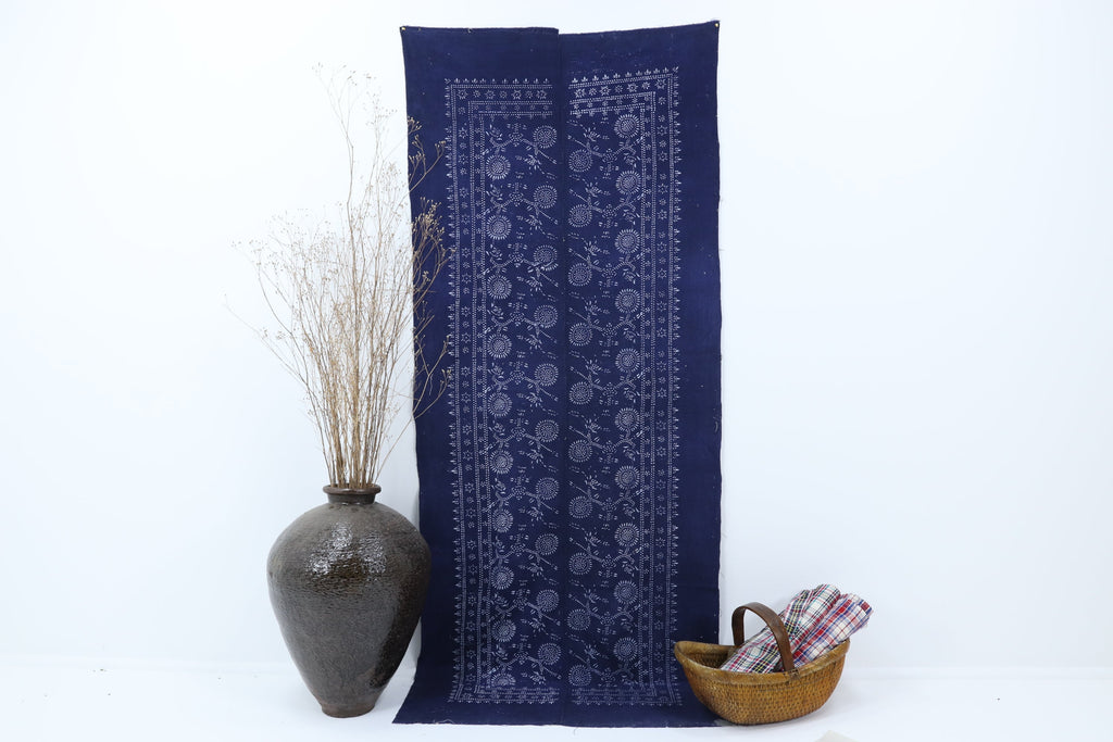 Late 19th Century Chinese Wax Resist Fabric (2) – Apeman Interiors