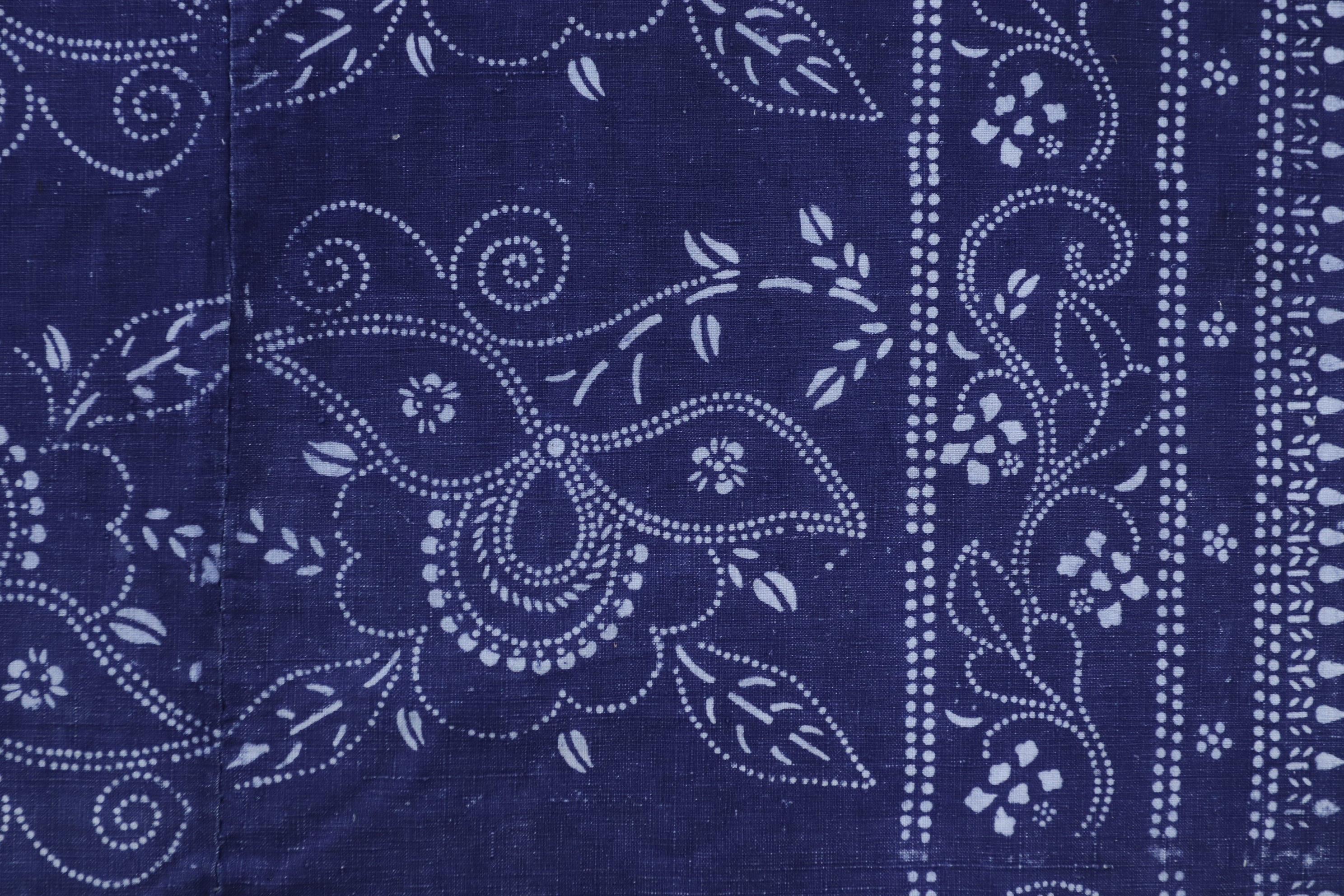 Late 19th Century Chinese Wax Resist Fabric (5) – Apeman Interiors