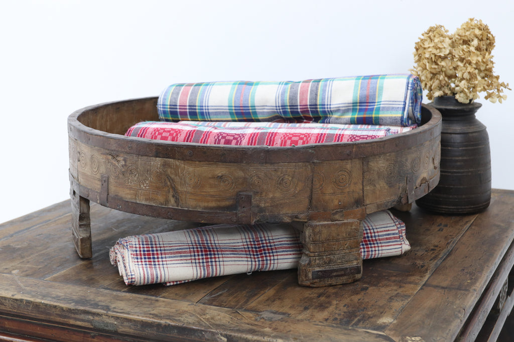 Late 19th Century Indian Teak Chakki (Grinder Table) – Apeman Interiors